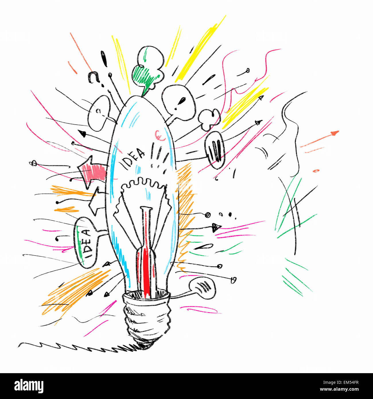Sketch of bulb Stock Photo - Alamy