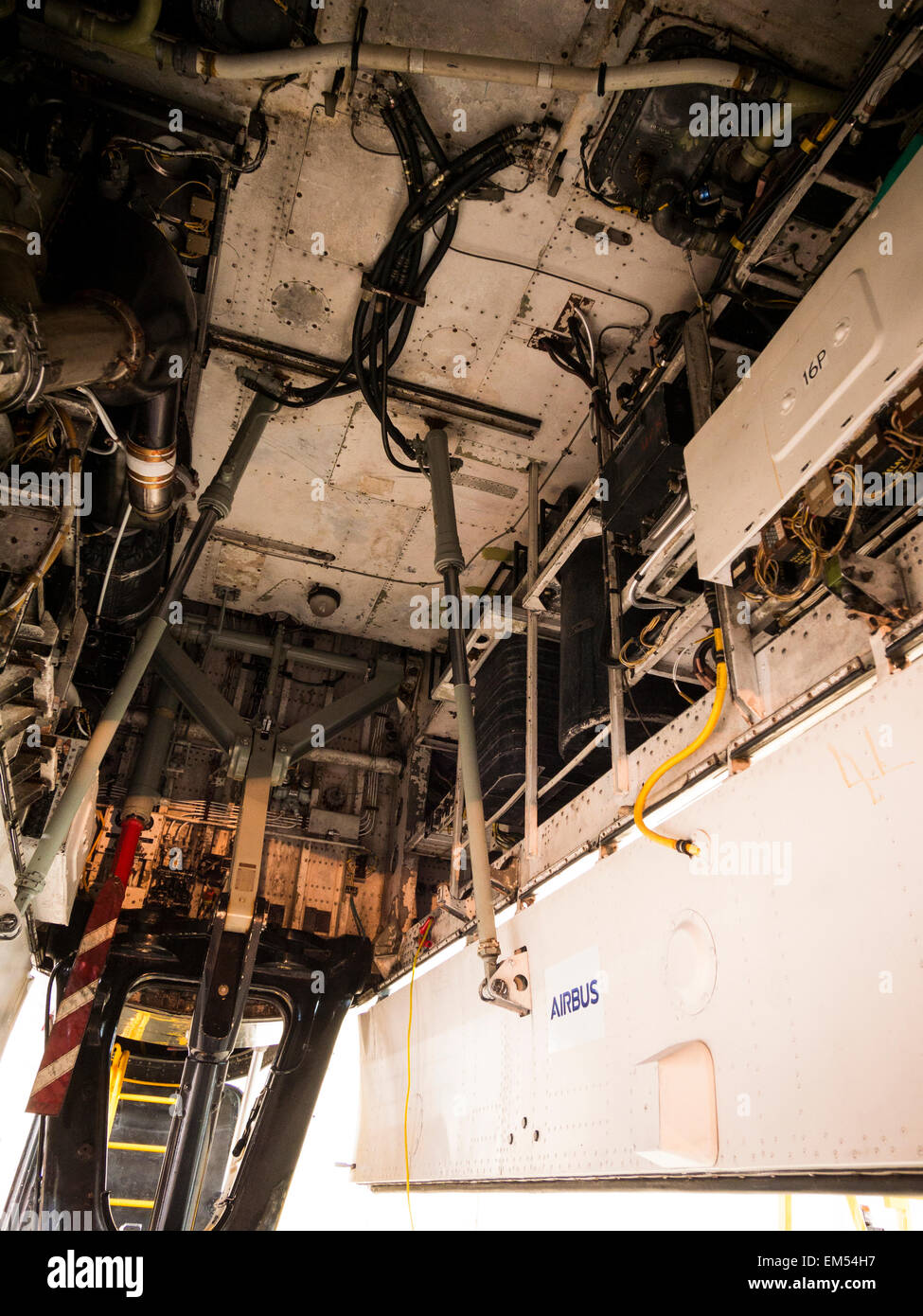 interior of the bomb bay of ex-RAF Vulcan serial number XH558,preserved ...