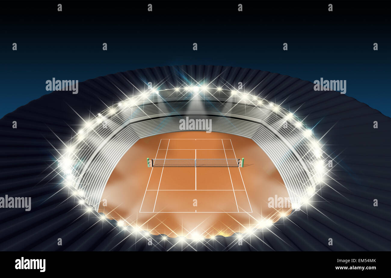 Night game under floodlights hi-res stock photography and images - Alamy