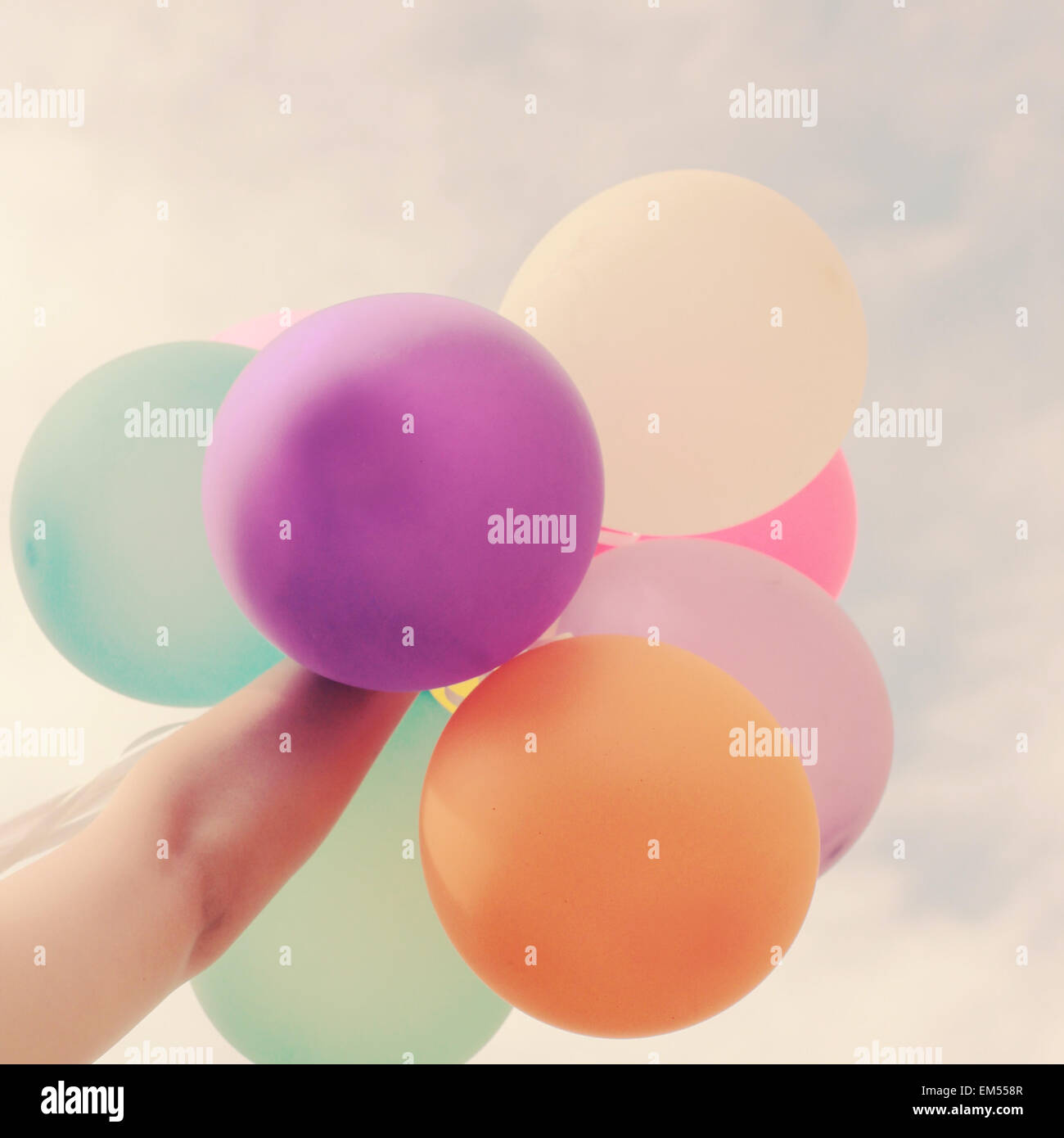 Balloons retro hi-res stock photography and images - Alamy