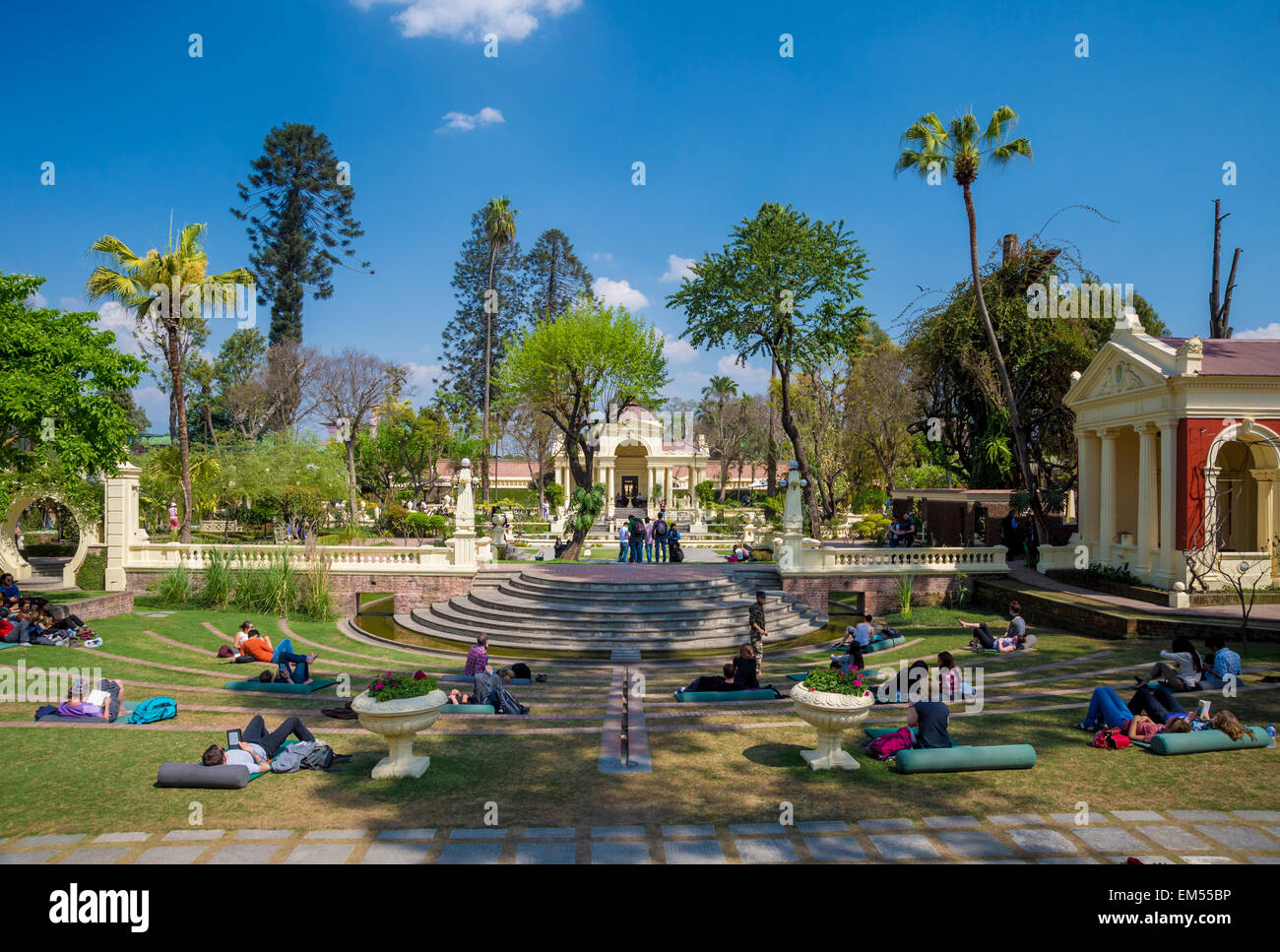 Morning view of Kathmandu Garden of Dreams Stock Photo - Alamy