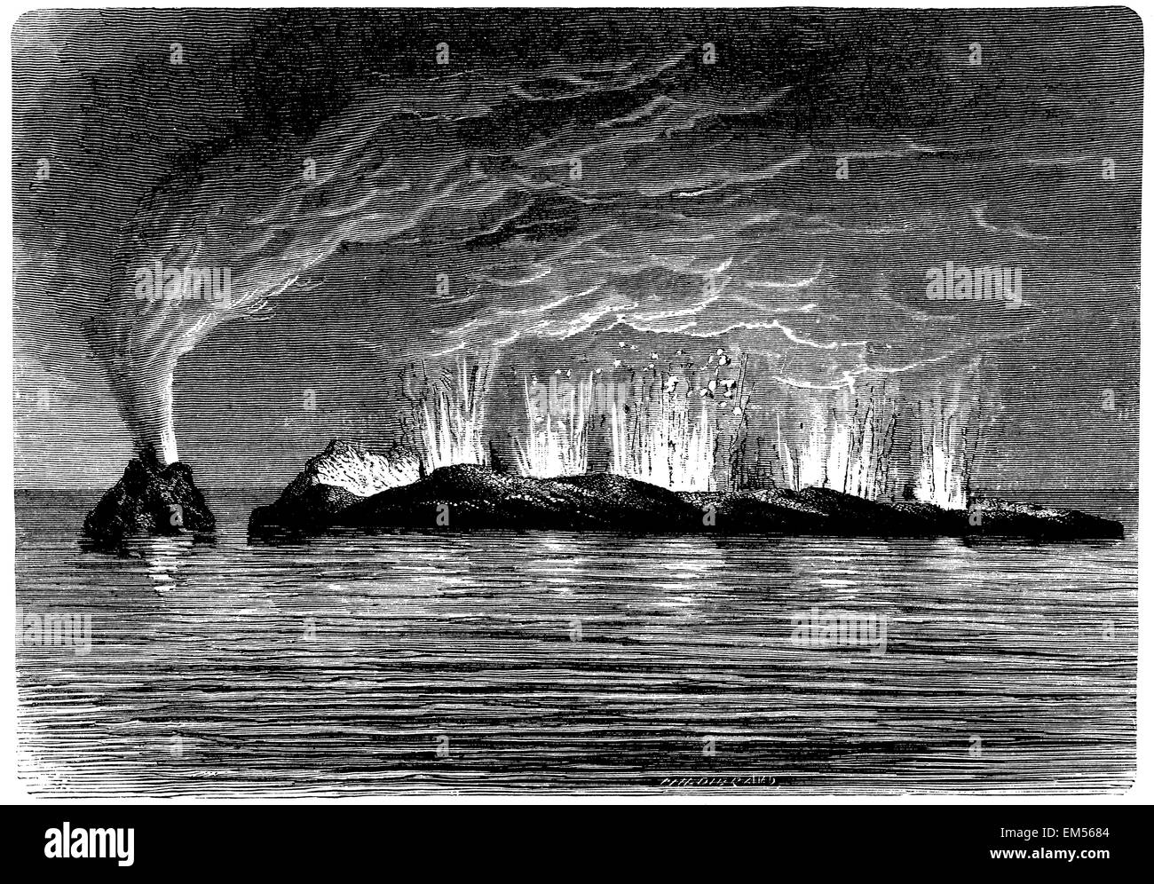 Volcanic island Ferdinandea Stock Photo - Alamy