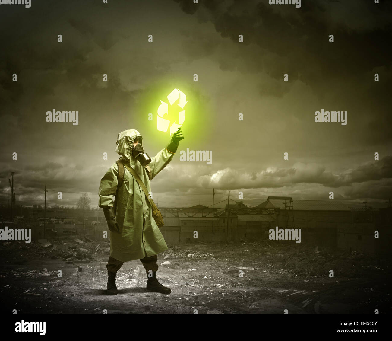 Stalker touching sign Stock Photo - Alamy