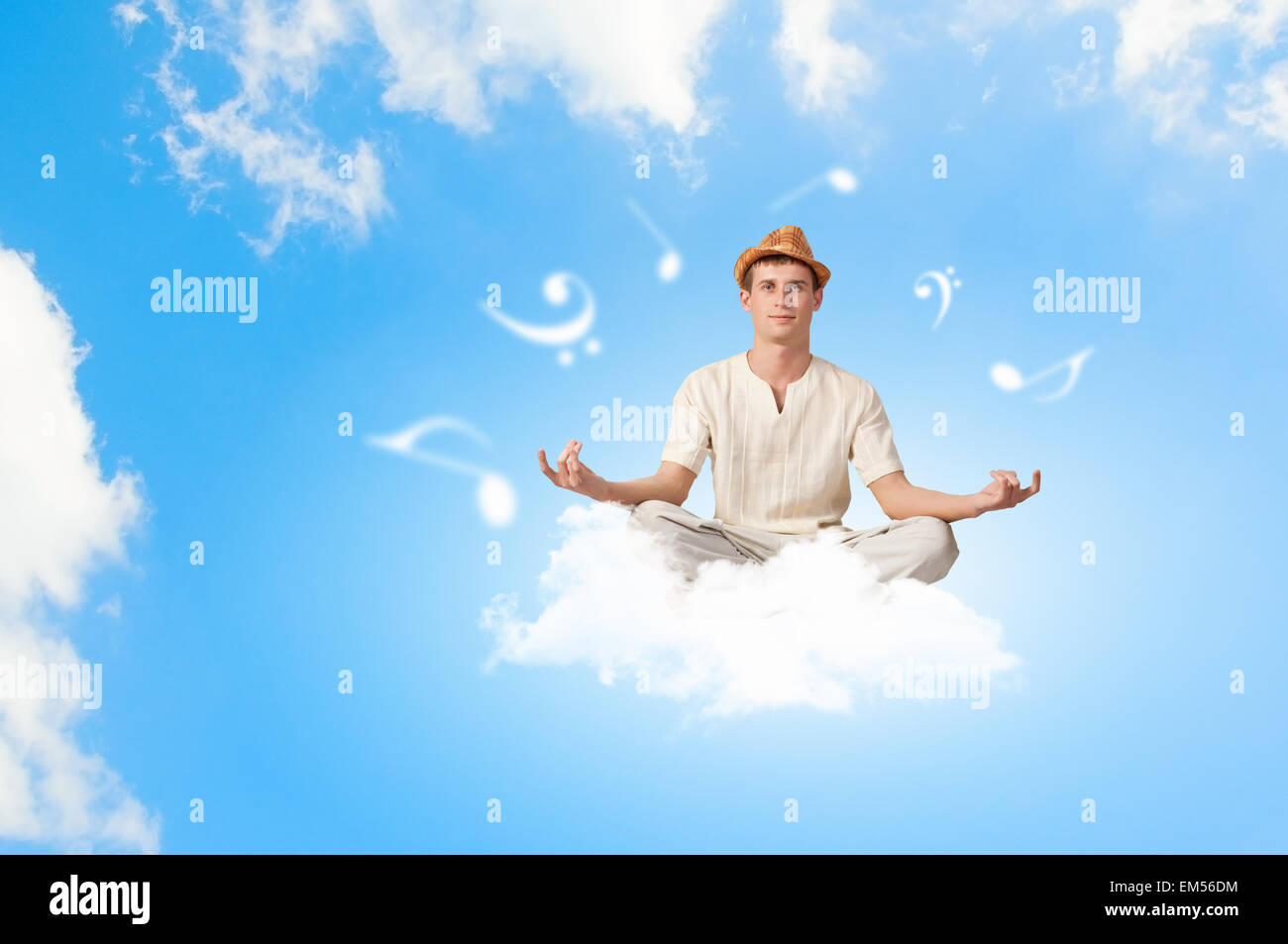 Guy meditating hi-res stock photography and images - Alamy