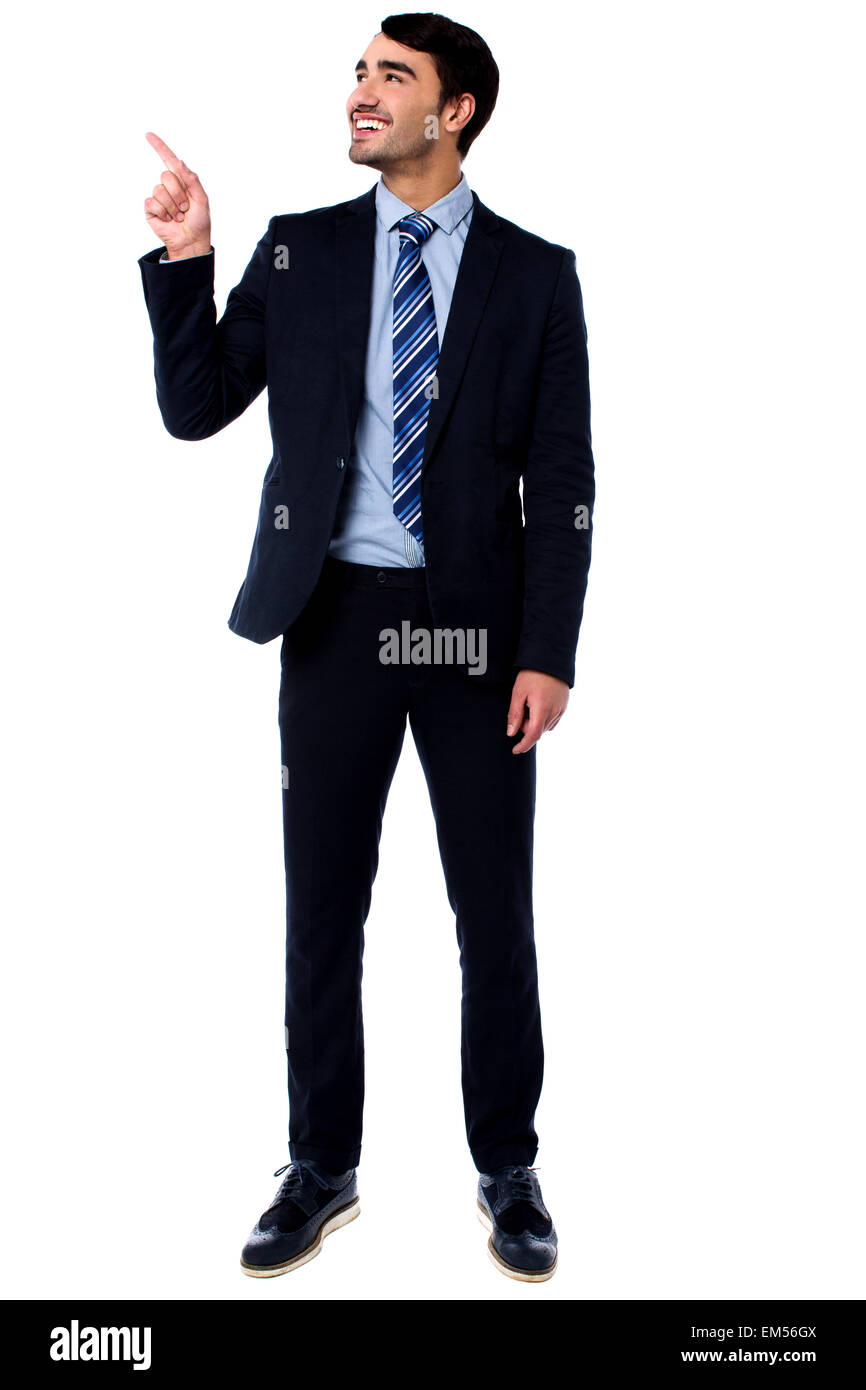 Man pointing suit isolated full length hi-res stock photography and ...