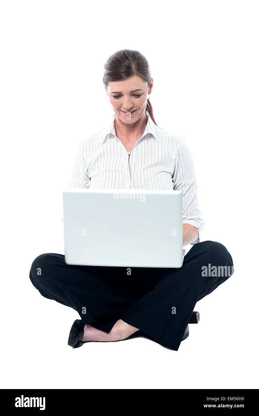 Person working data Cut Out Stock Images & Pictures - Alamy