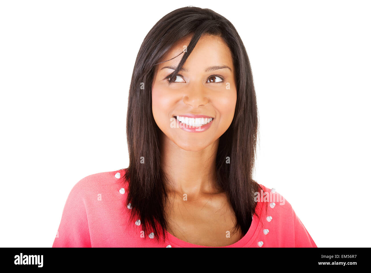 Side view isolated woman hi-res stock photography and images - Alamy