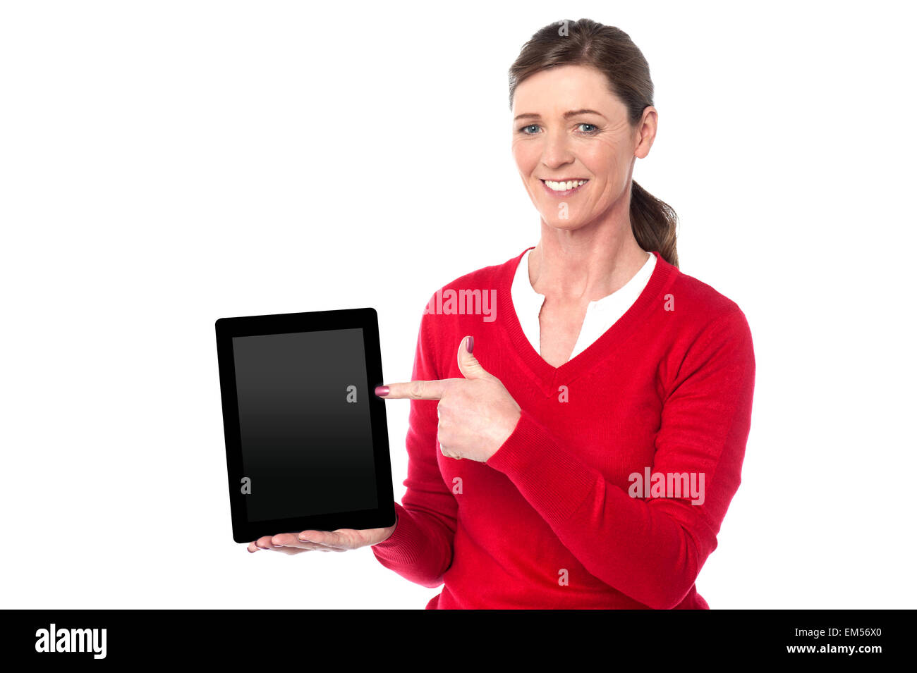 Check out new generation touch pad device Stock Photo - Alamy