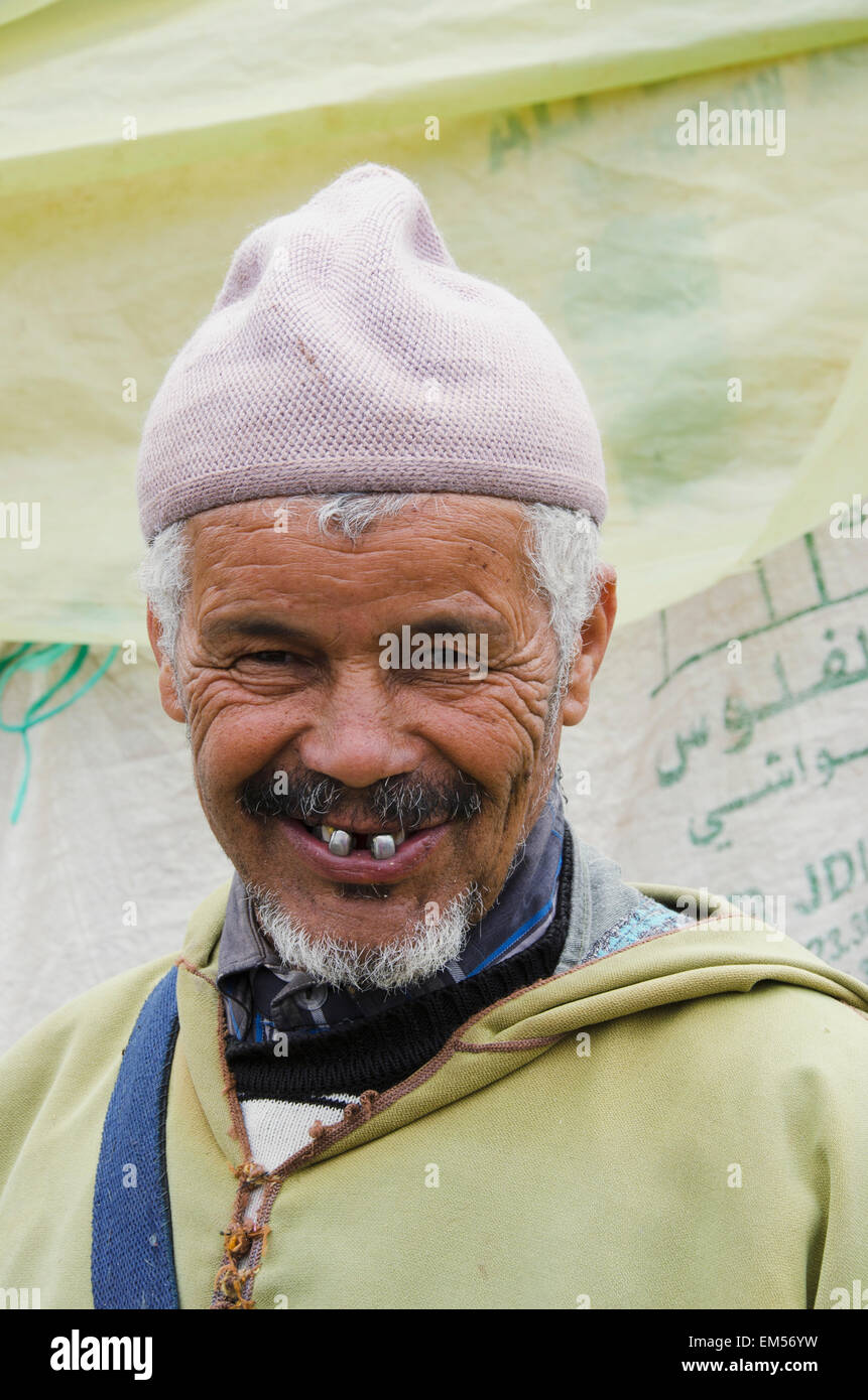 Morocco, Portrait of Moroccan man Stock Photo - Alamy