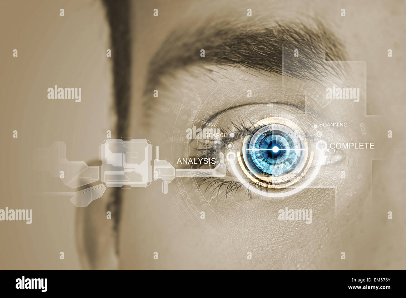 Identification of eye Stock Photo - Alamy
