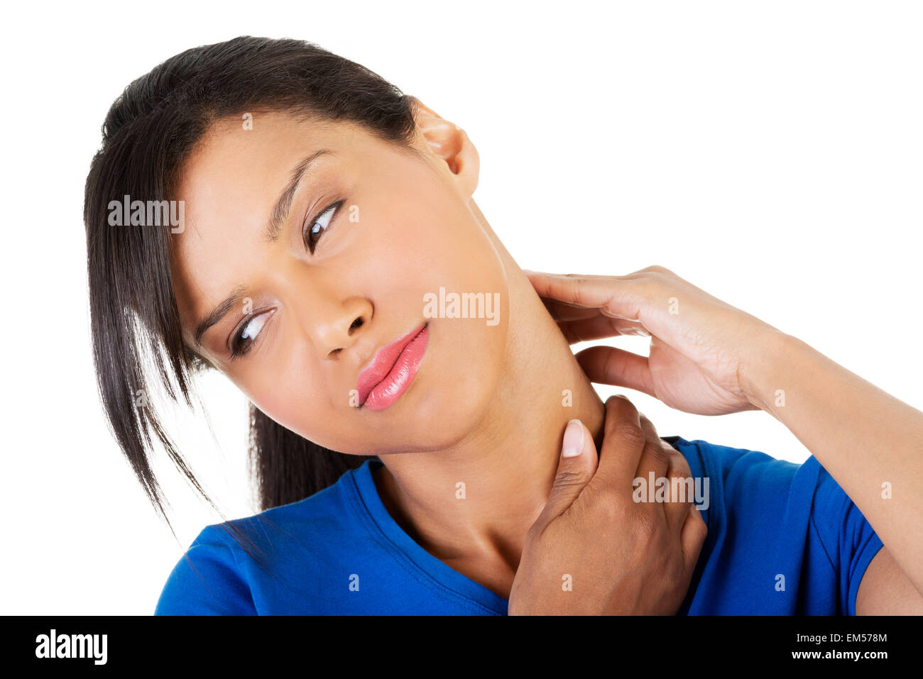 Hand on spine hi-res stock photography and images - Alamy