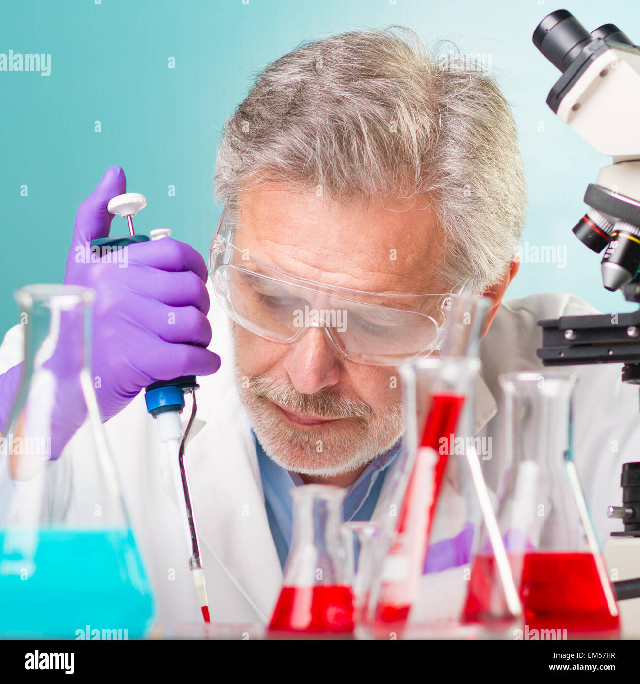 Life science research Stock Photo - Alamy