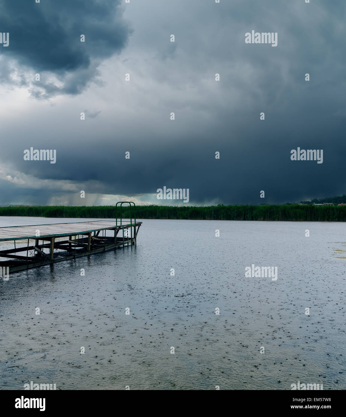 Black lake rainy river hi-res stock photography and images - Alamy