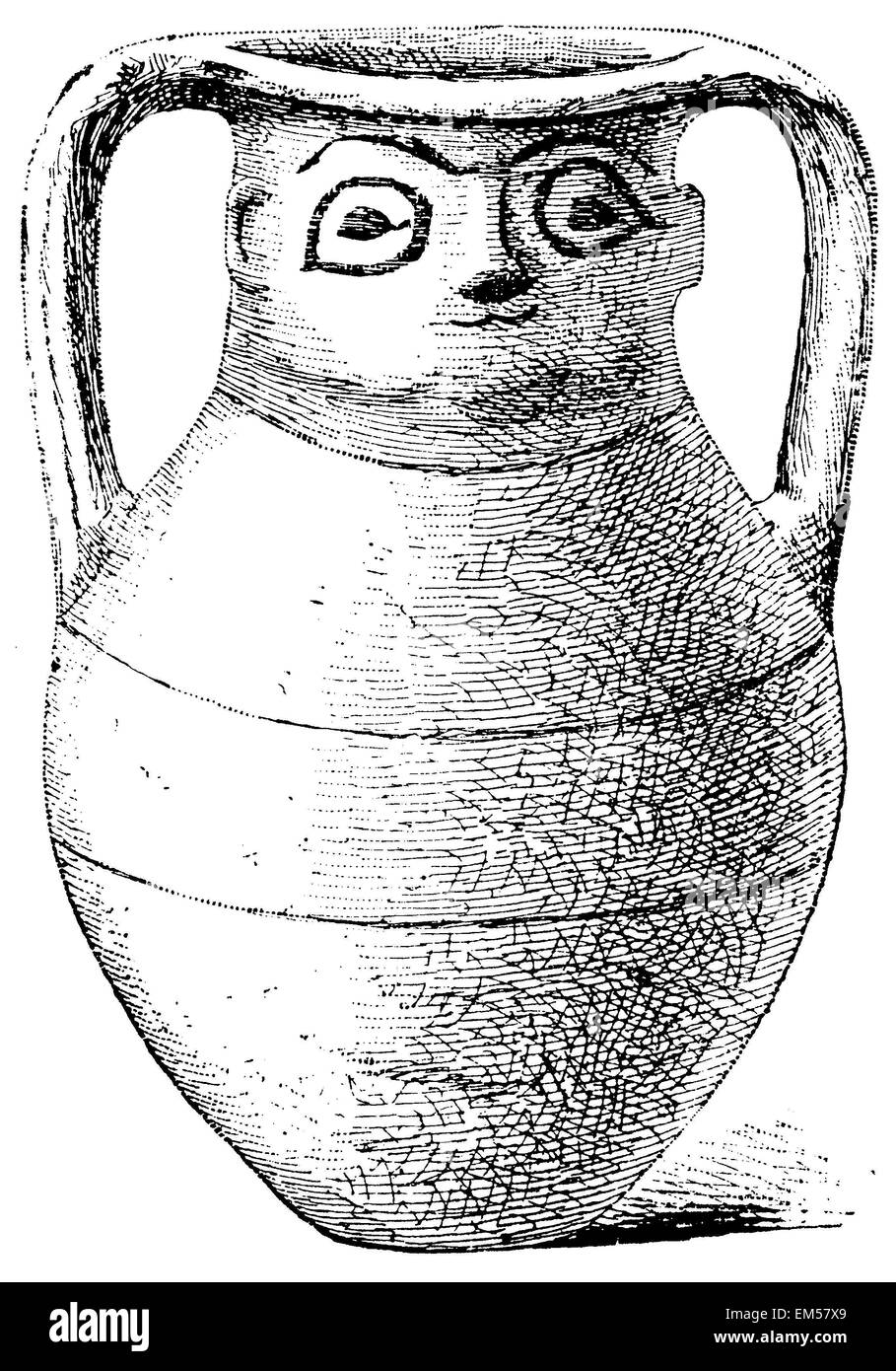 Clay pot drawing Black and White Stock Photos & Images - Alamy