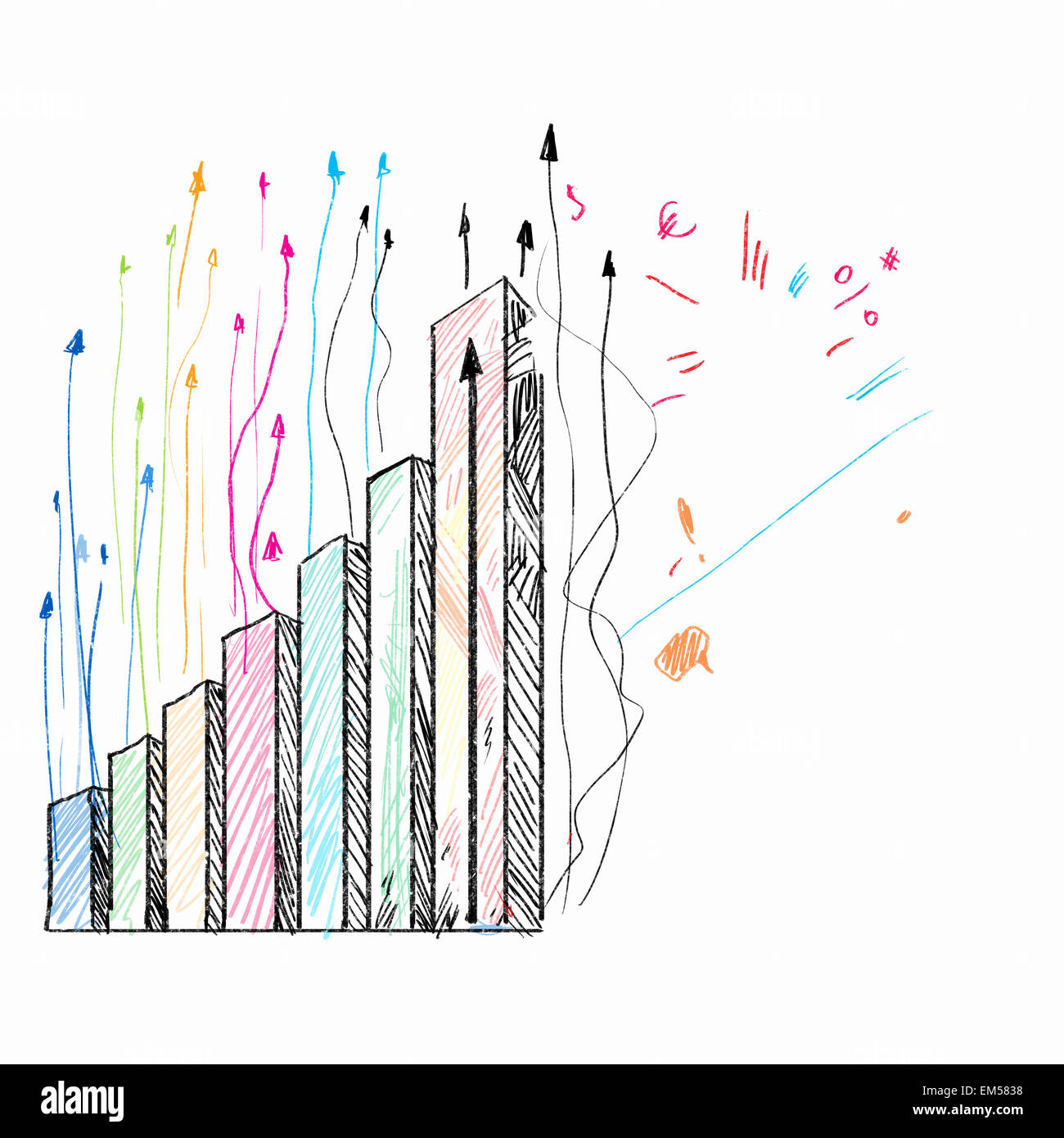 Graphs and arrows Cut Out Stock Images & Pictures - Alamy
