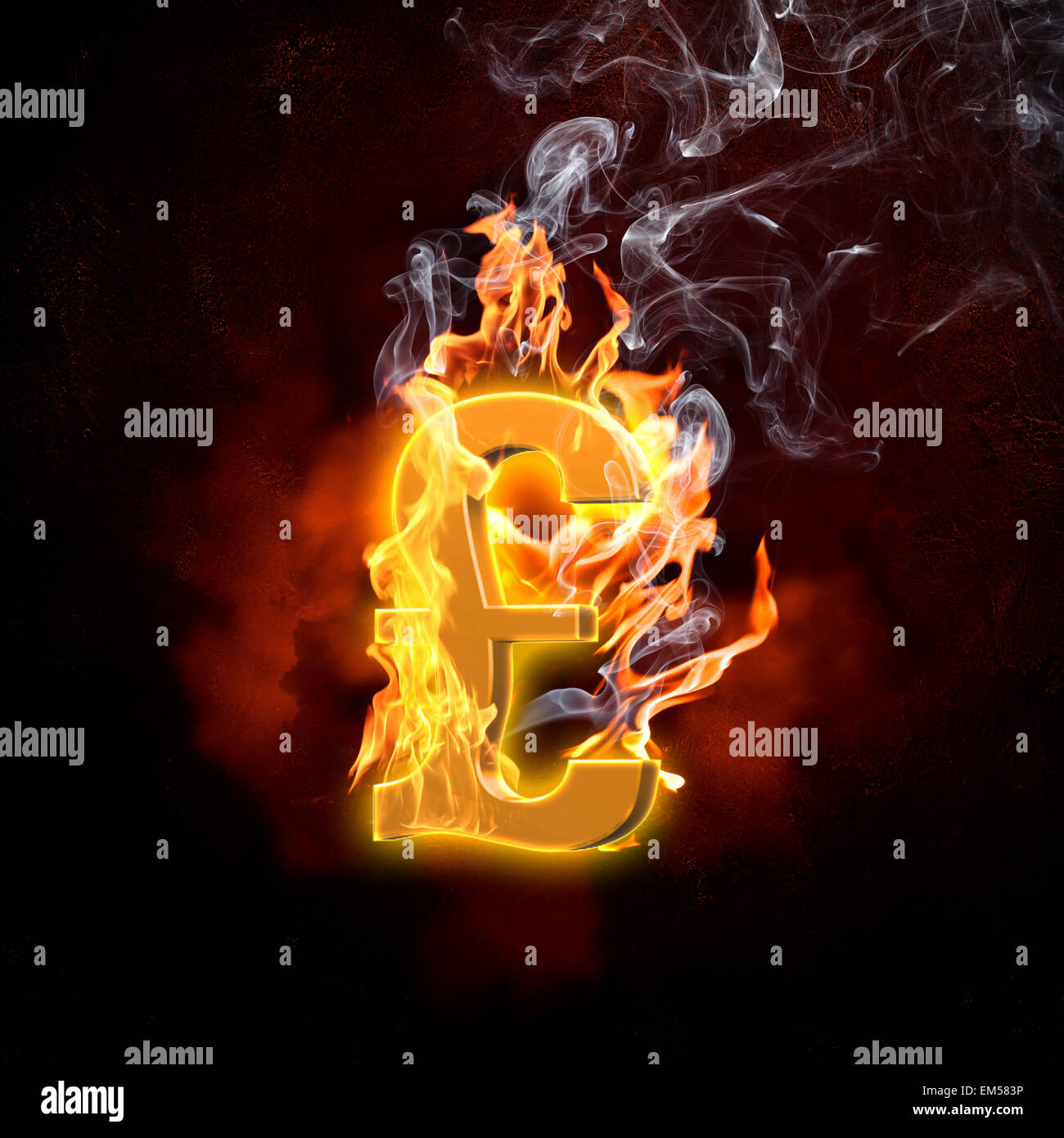 Pound symbol flames hi-res stock photography and images - Alamy