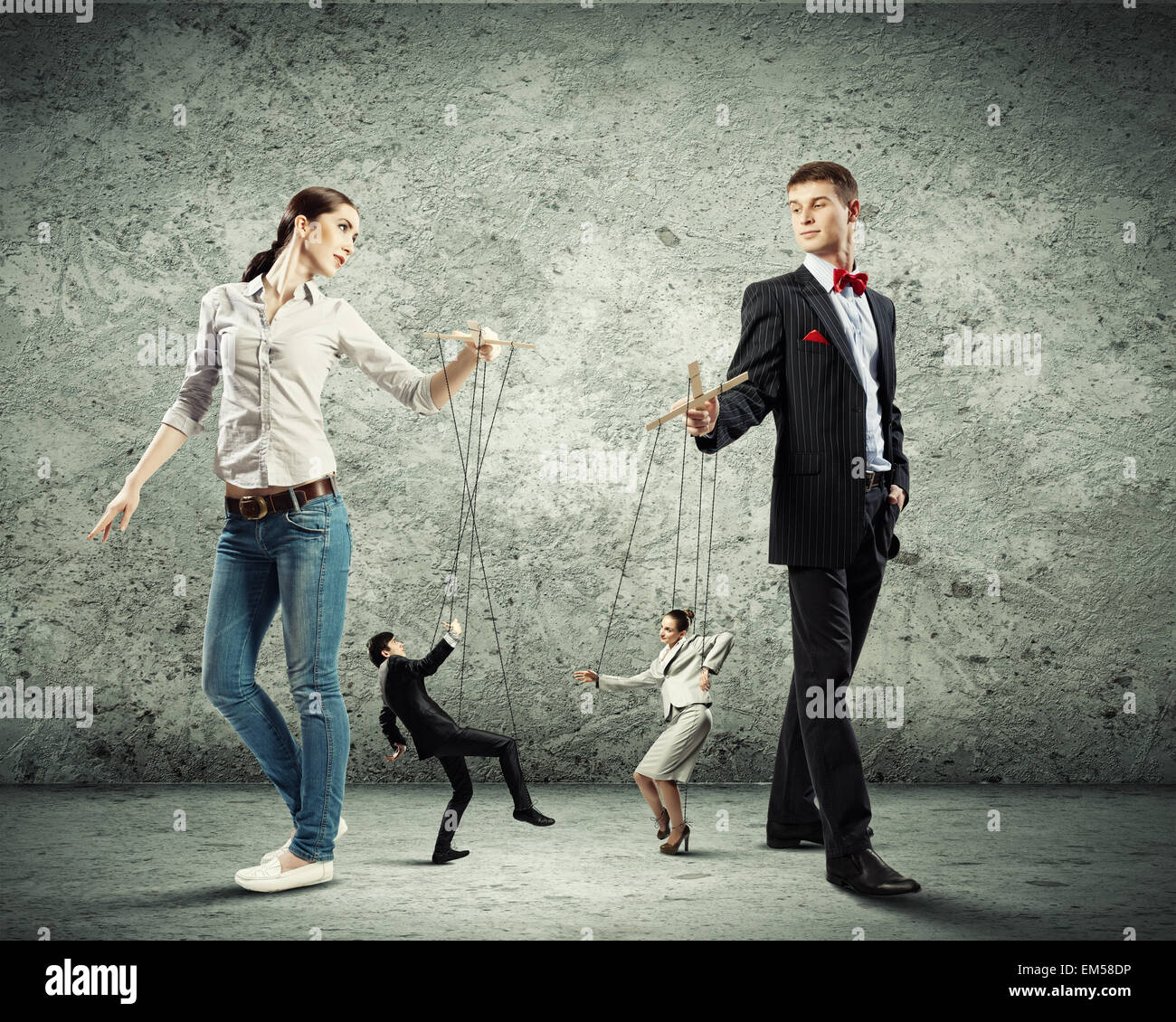 Image man woman marionette puppets hi-res stock photography and images ...
