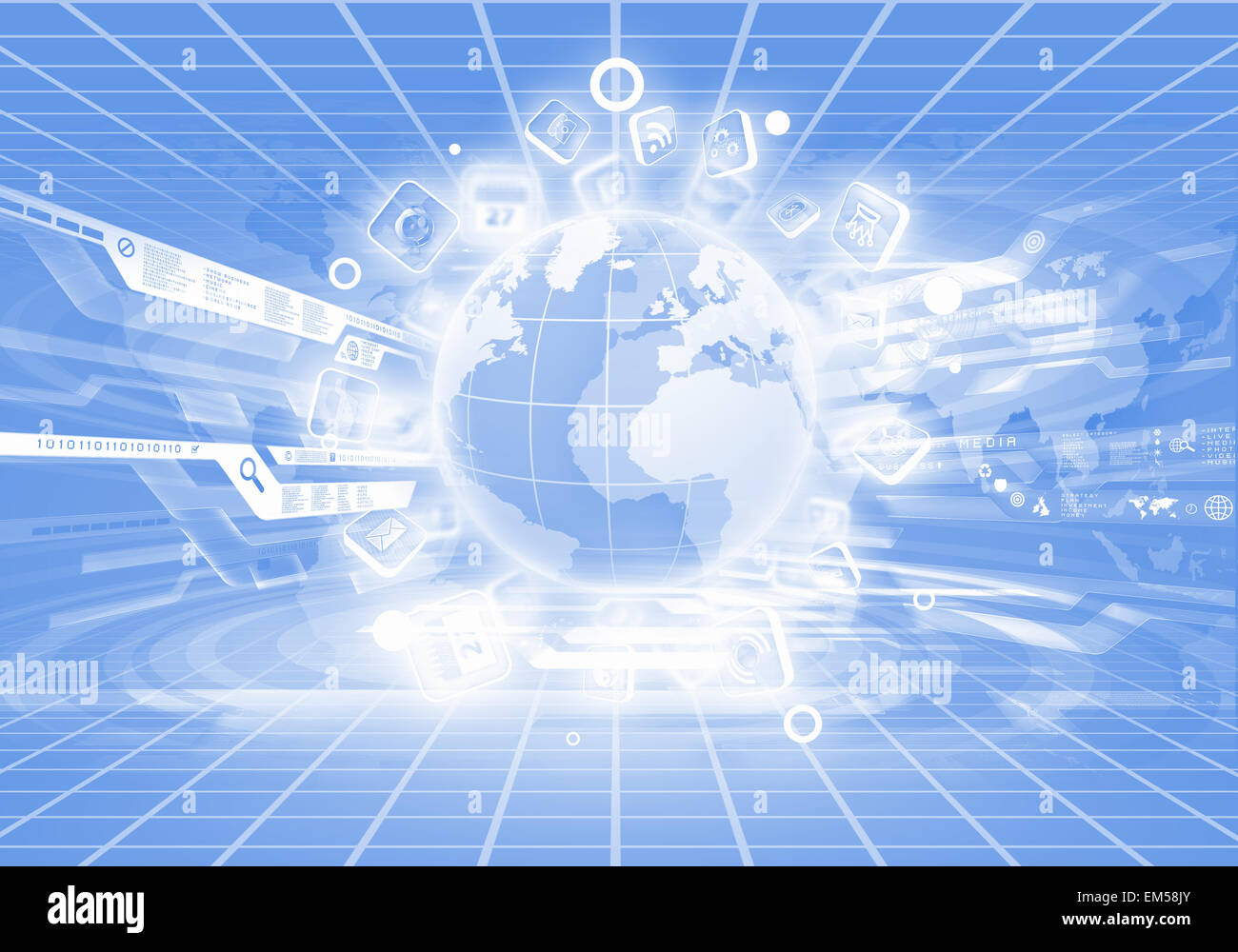 Digital globe image Stock Photo - Alamy