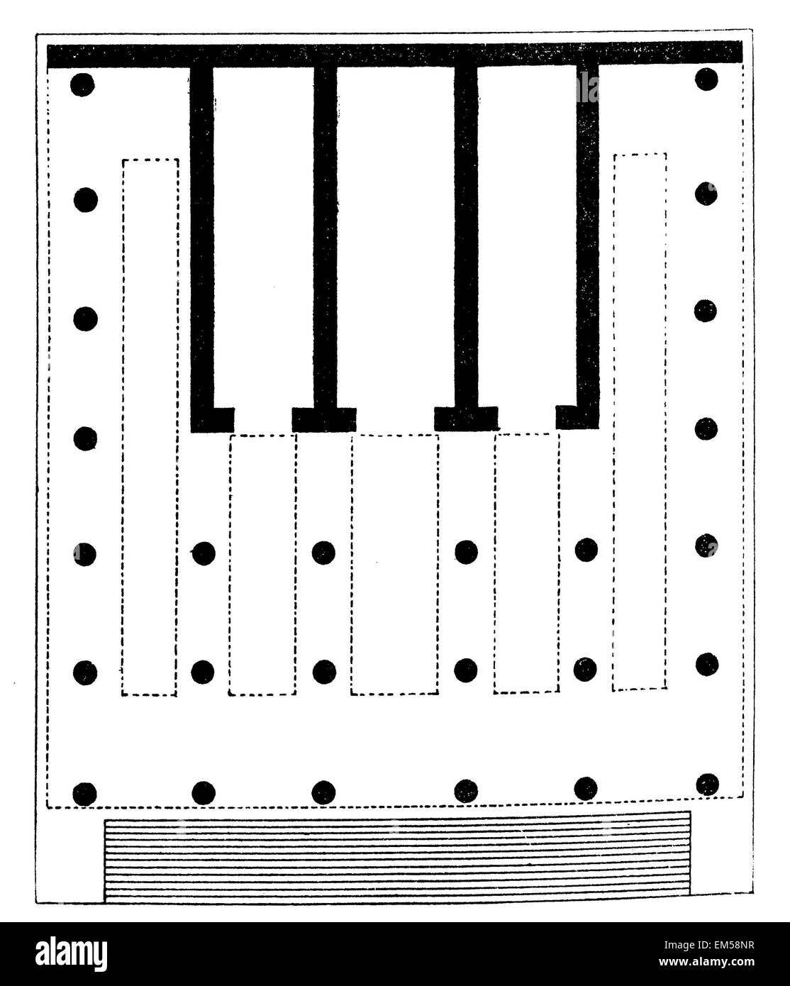 ground plan of the temple of Jupiter on the Capitol, Rome Stock Photo ...