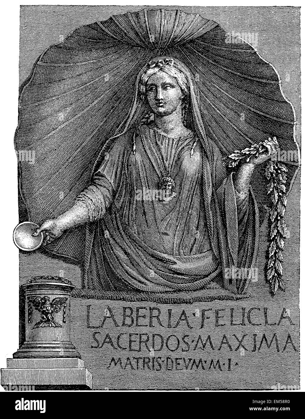 Priestess of Cybele . Relief from the Museum of the Vatican in Rome ...