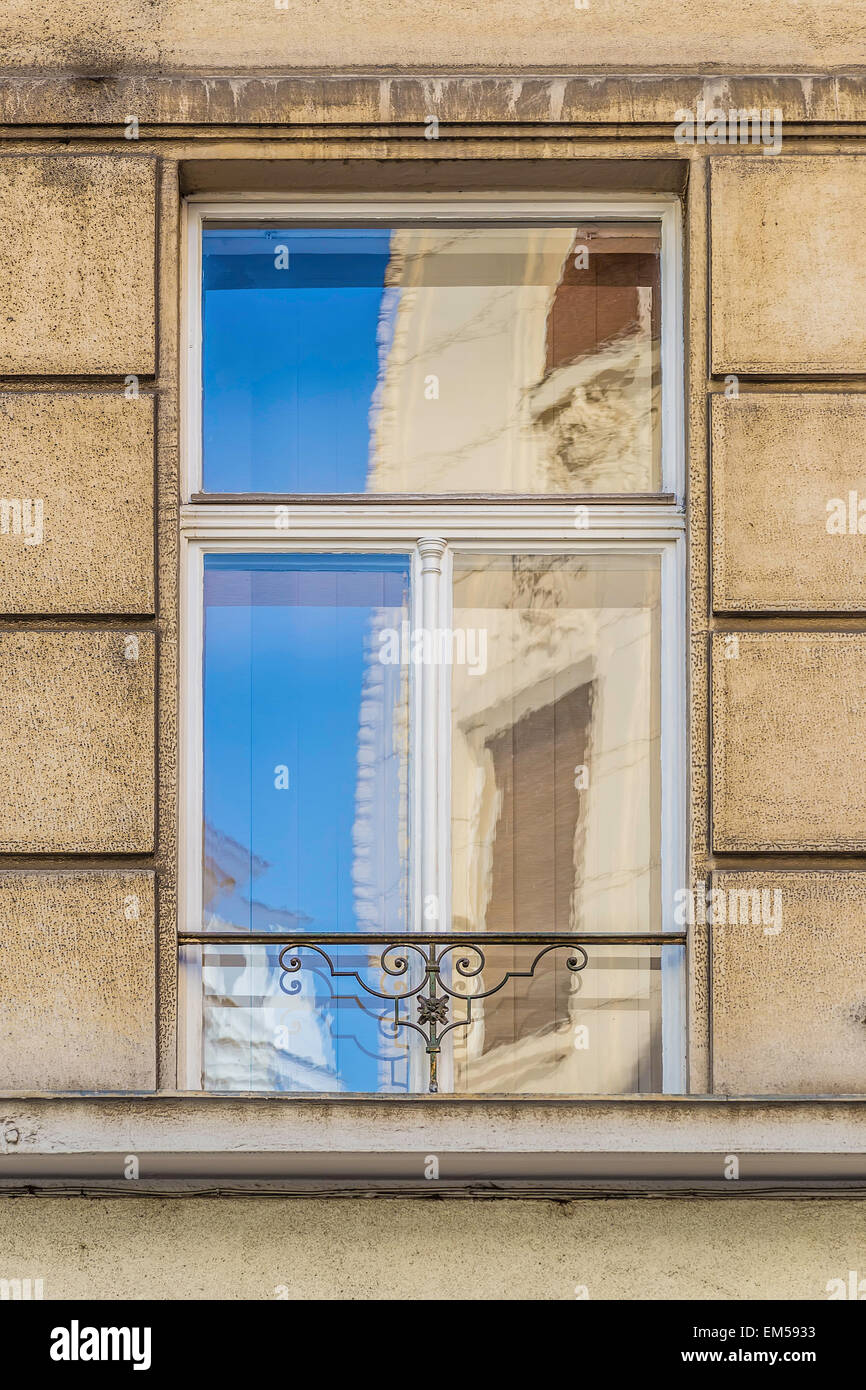 window with reflection Stock Photo - Alamy