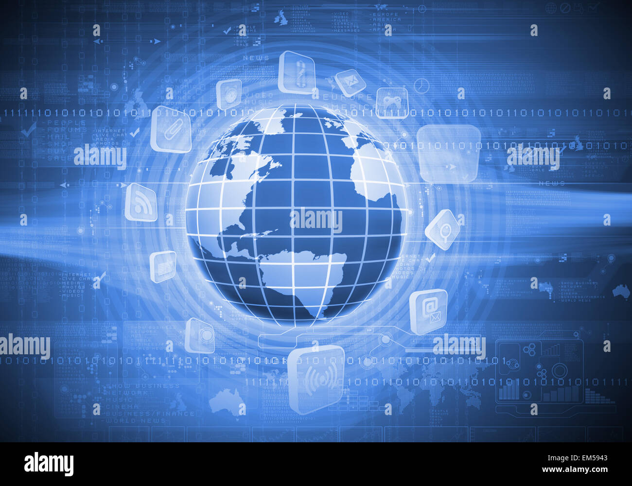 Digital globe image Stock Photo - Alamy