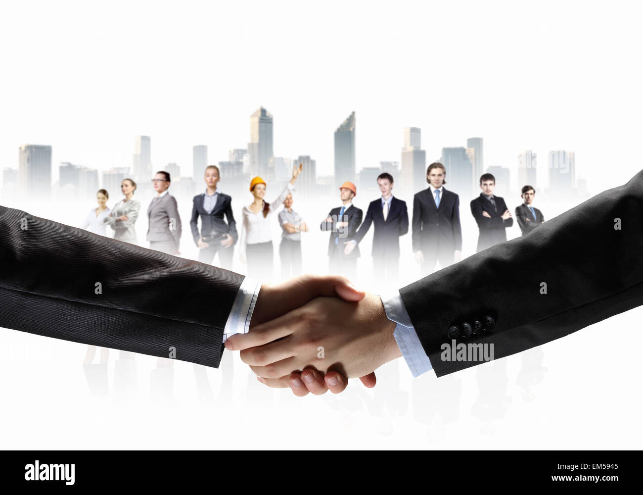 image of business handshake Stock Photo - Alamy