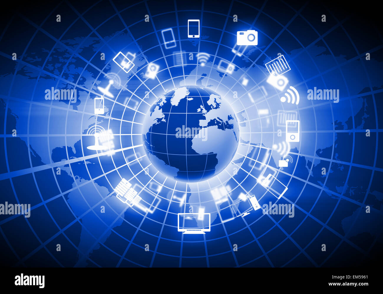 Digital globe image Stock Photo - Alamy