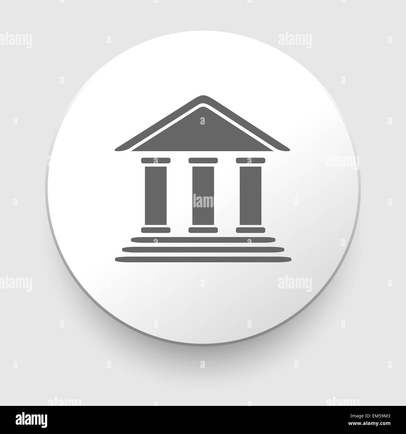 Bank building Icon Stock Photo - Alamy