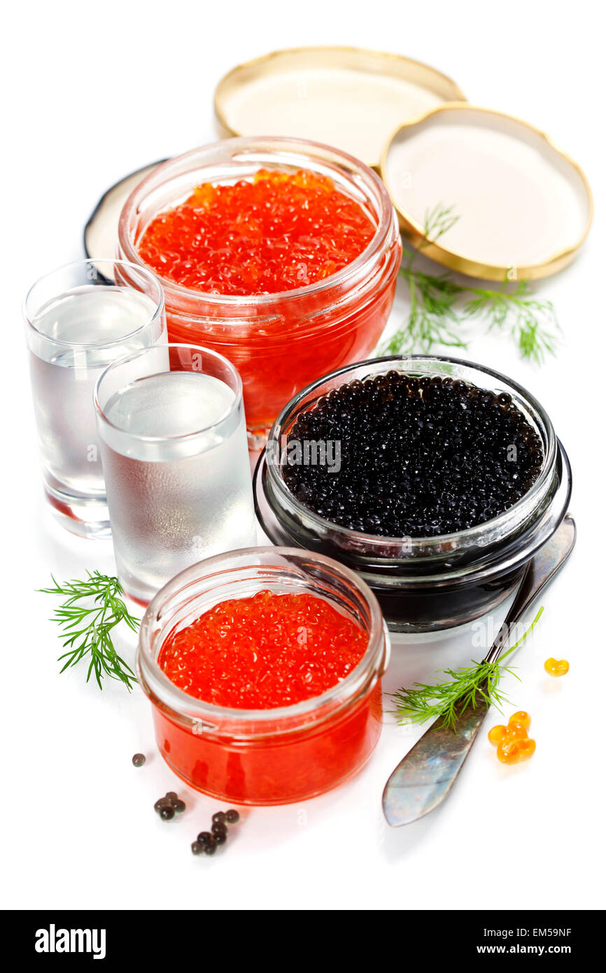 Vodka and caviar Stock Photo - Alamy