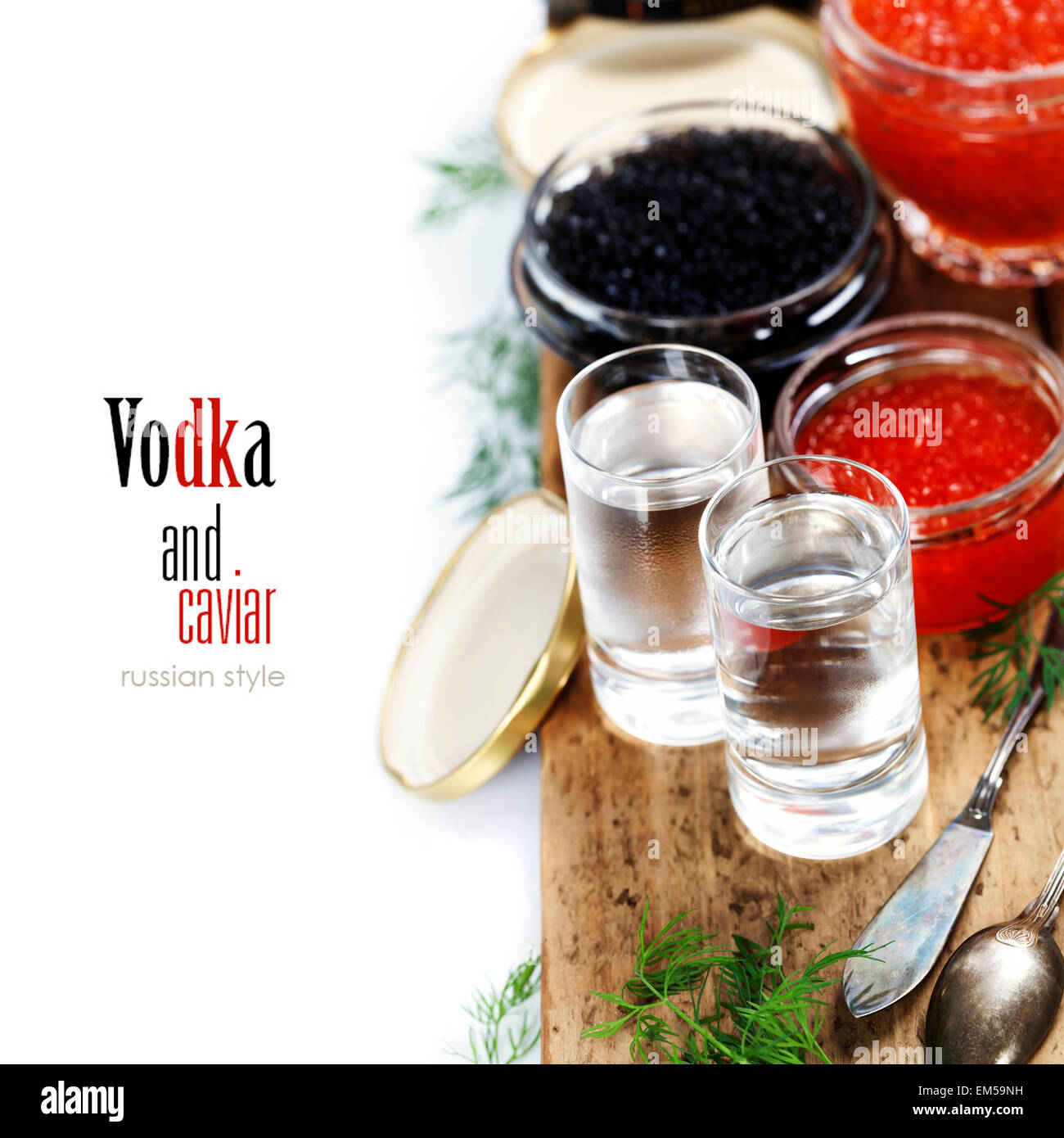 Vodka and caviar Stock Photo - Alamy