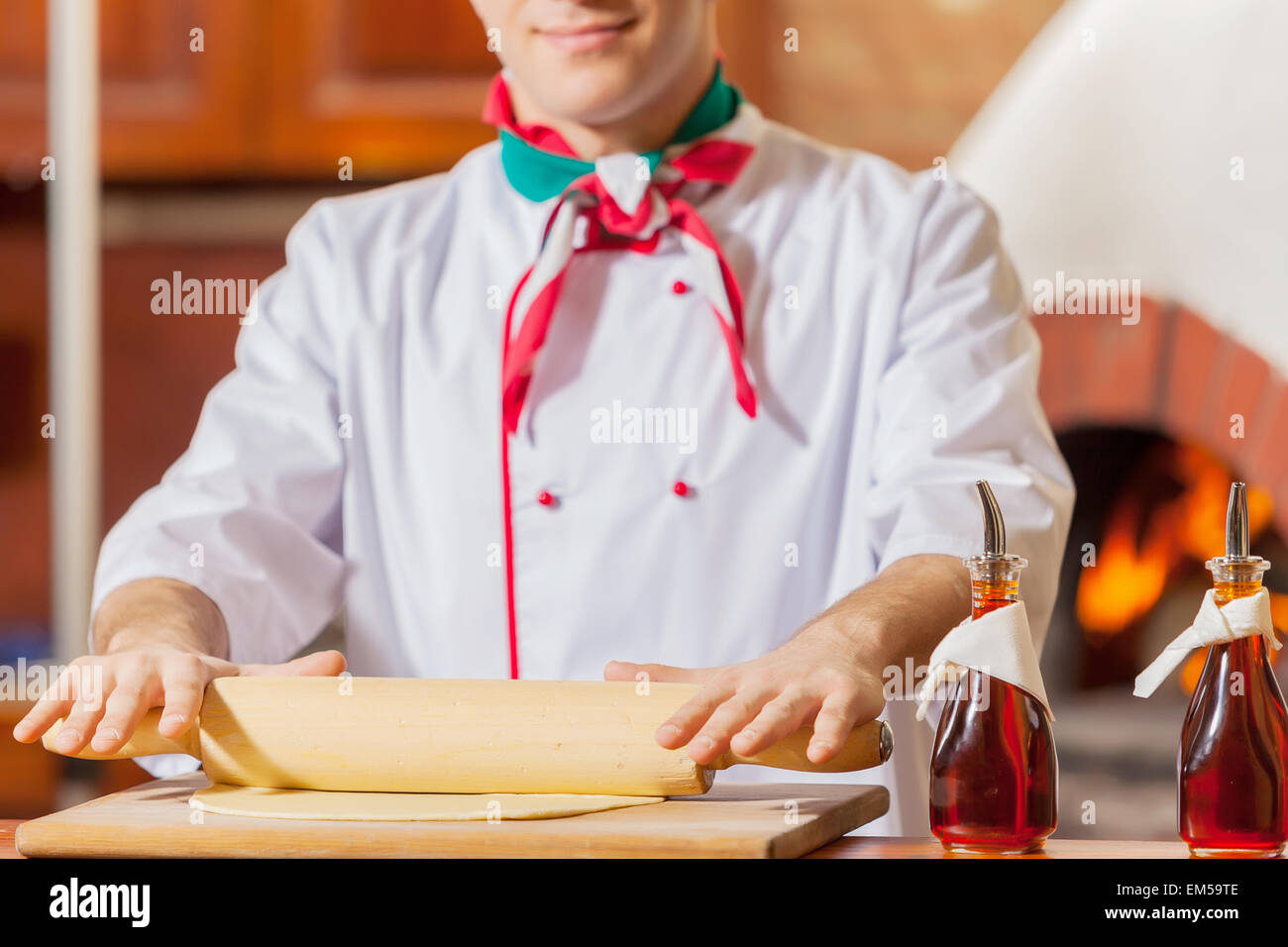Close-up of cook hands Stock Photo - Alamy