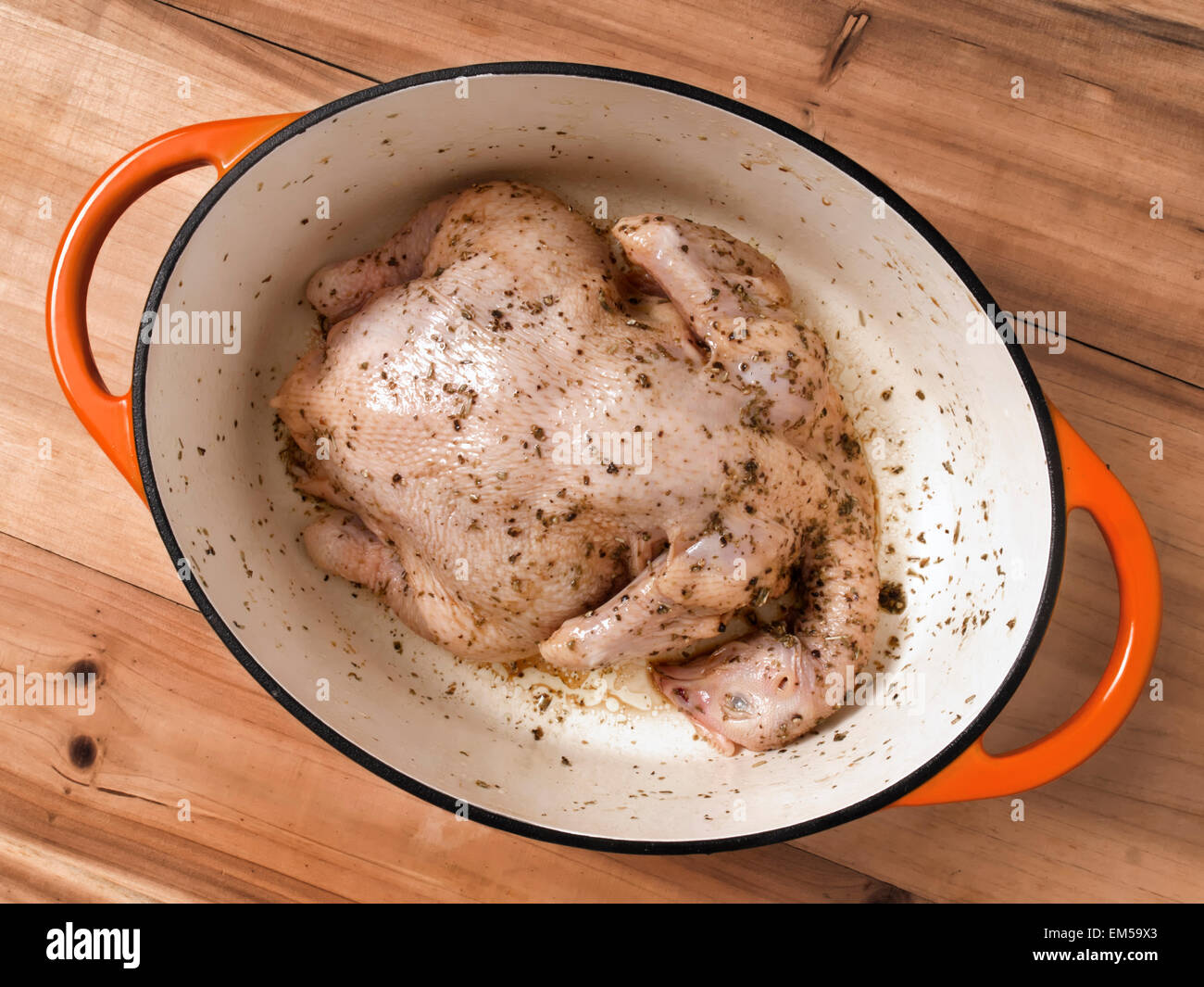 marinated whole chicken Stock Photo - Alamy