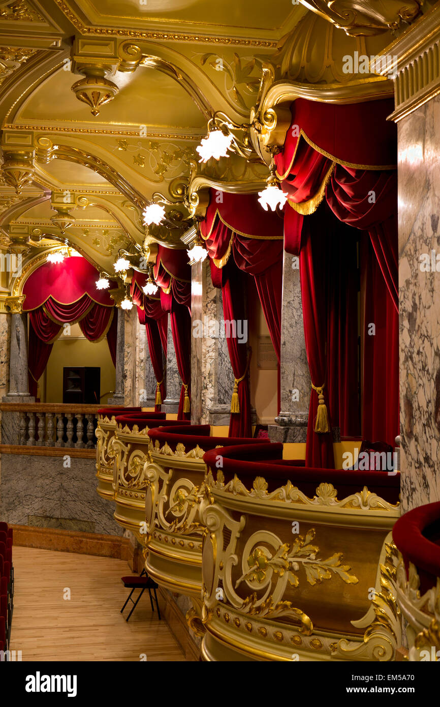 UK, England, Yorkshire, Harrogate at Christmas, Royal Hall theatre ...