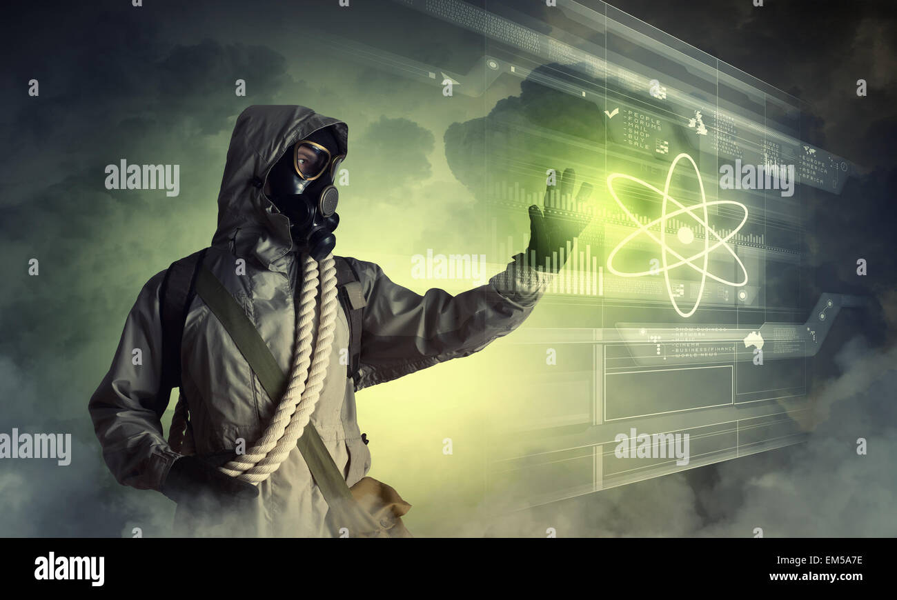 Stalker touching sign Stock Photo - Alamy