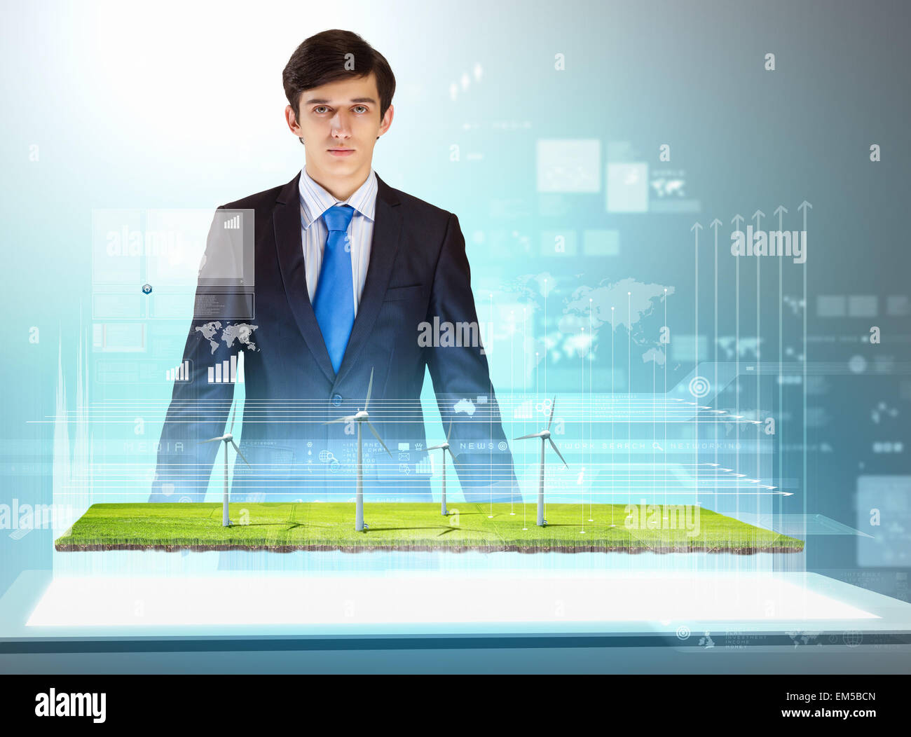 Environmental problems and high-tech innovations Stock Photo - Alamy