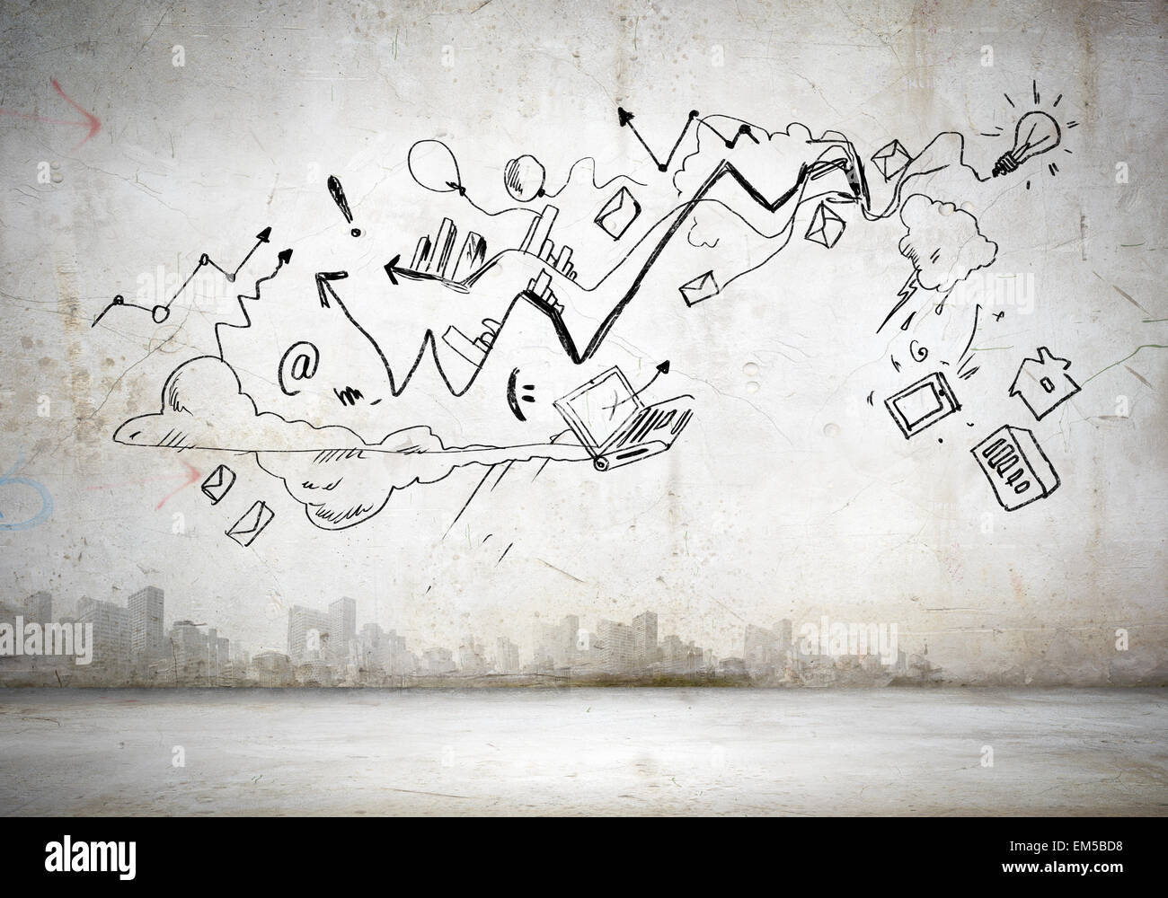Sketch background image Stock Photo - Alamy