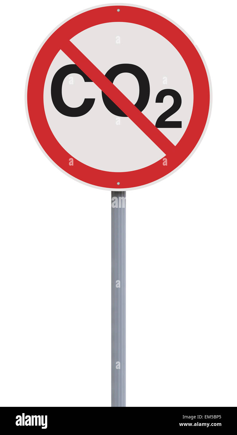 CO2 Road Sign Stock Photo - Alamy