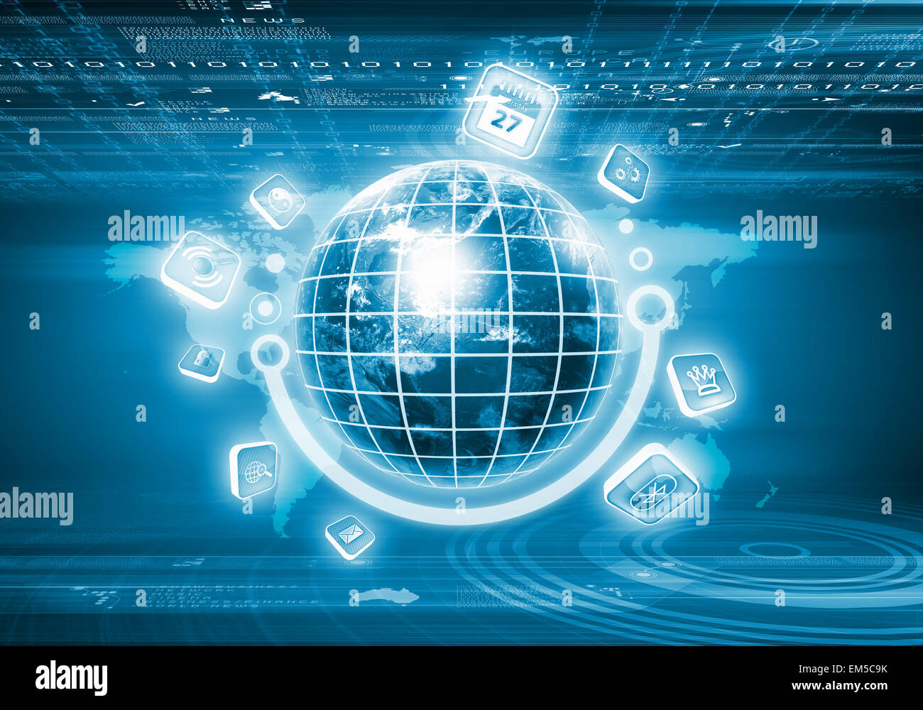 Digital globe image Stock Photo - Alamy