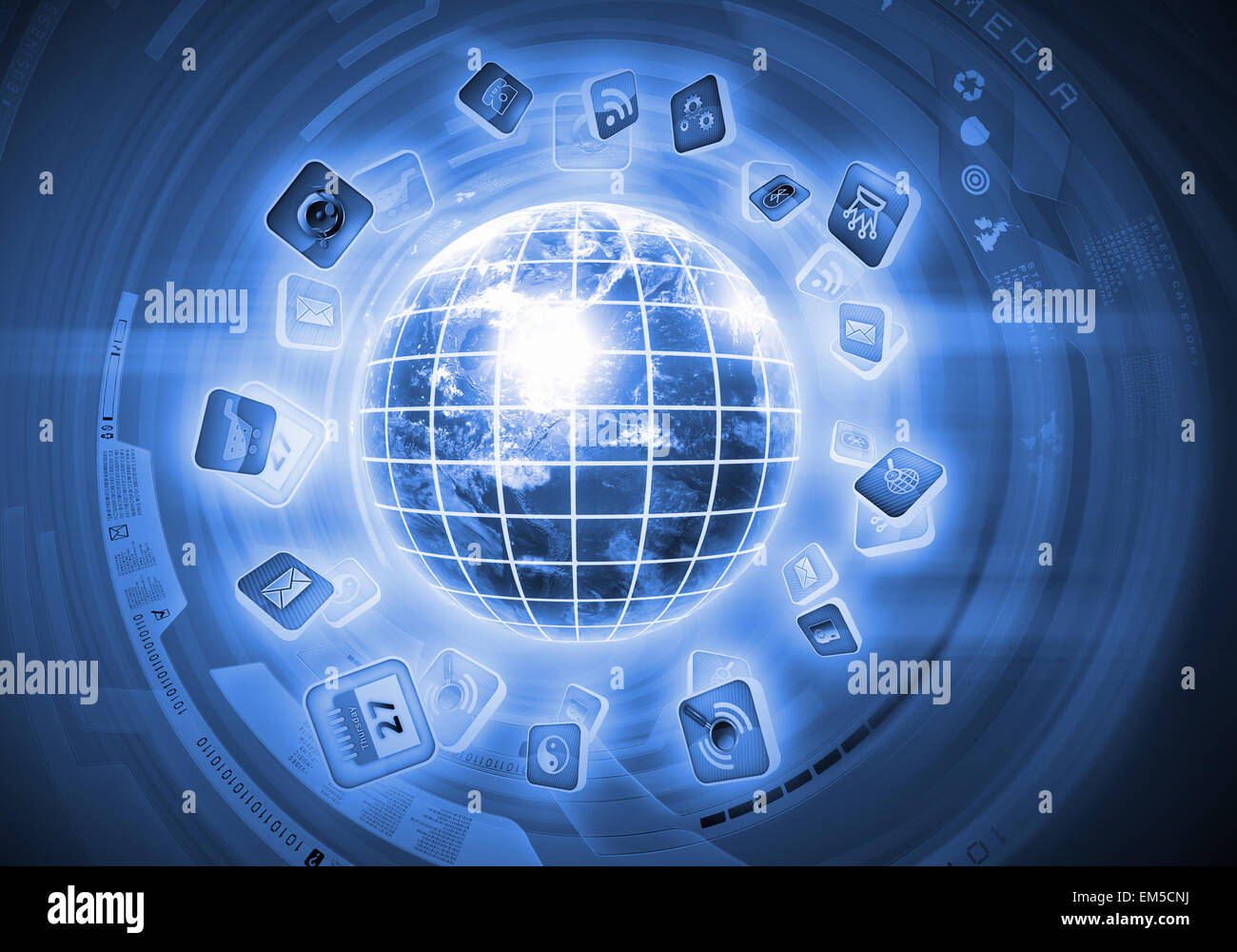 Digital globe image Stock Photo - Alamy