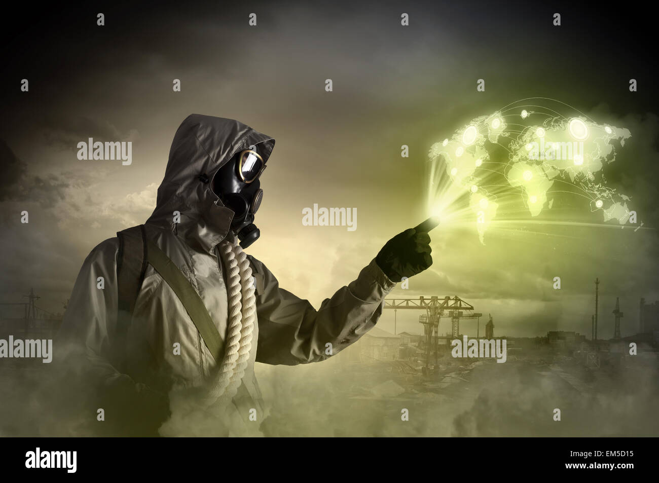 Stalker touching sign Stock Photo - Alamy