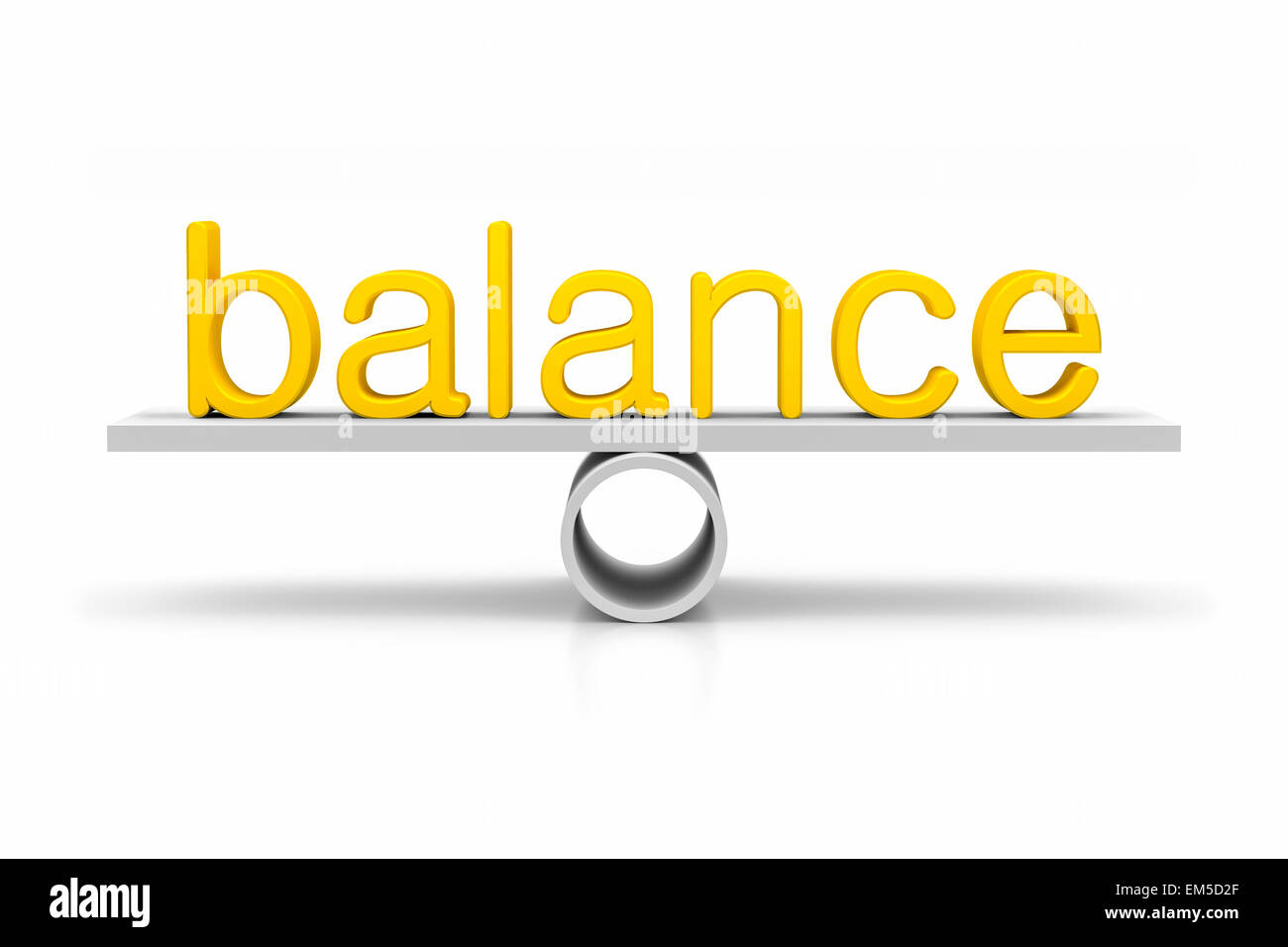 Work life balance illustration Cut Out Stock Images & Pictures - Alamy