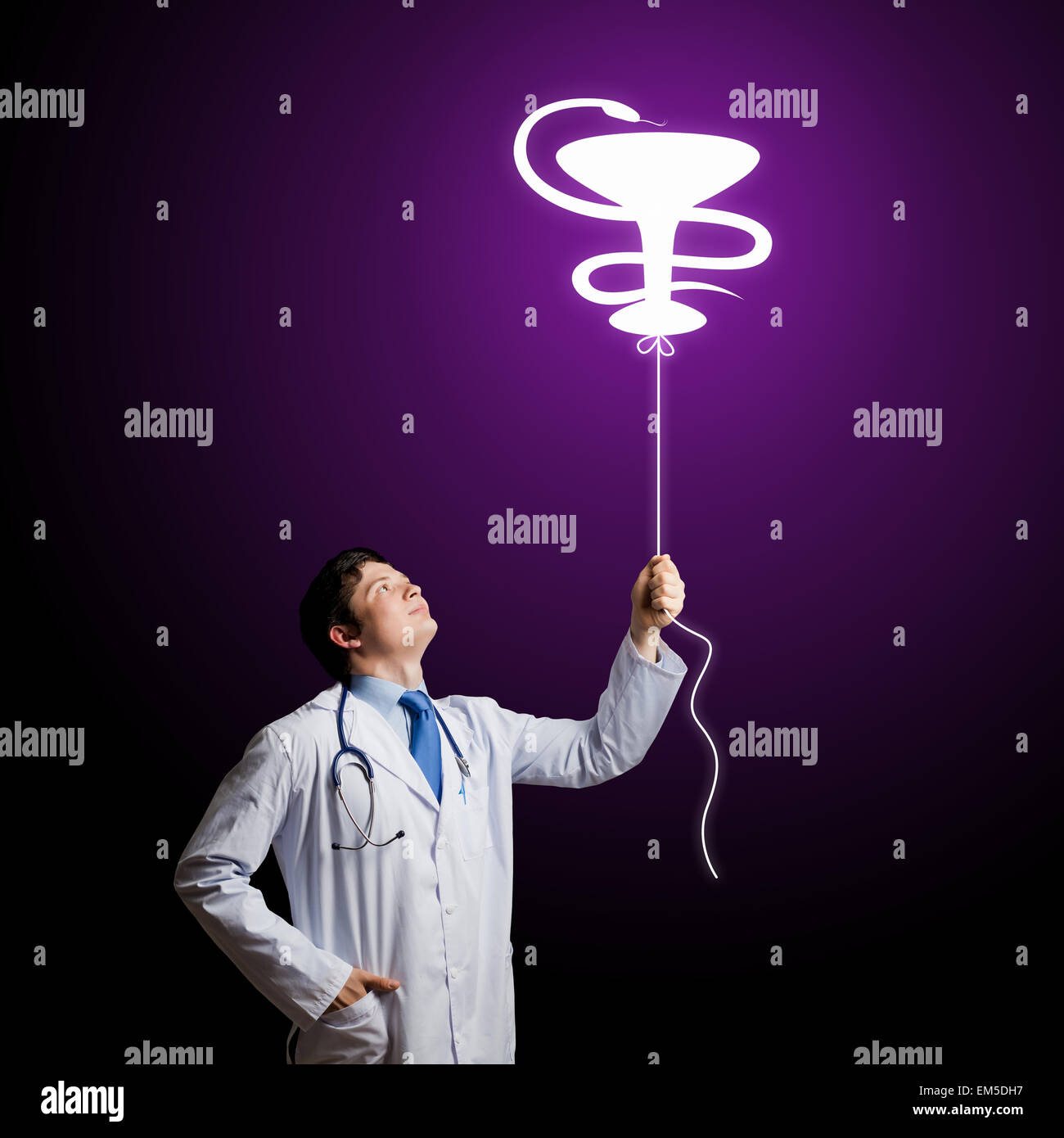Doctor man caduceus medicine hi-res stock photography and images - Alamy
