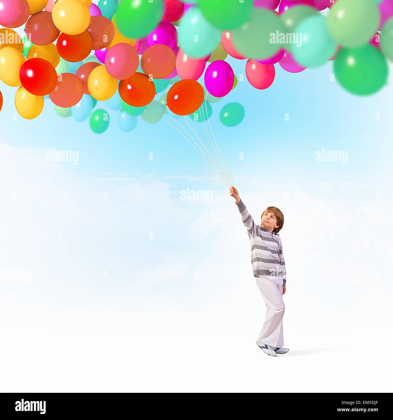 Little boy with balloons Stock Photo - Alamy