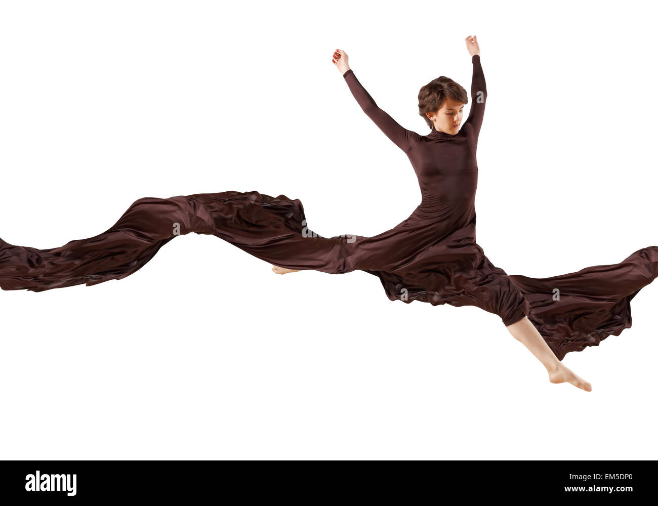 Girl in color dress dancing.Collage Stock Photo - Alamy