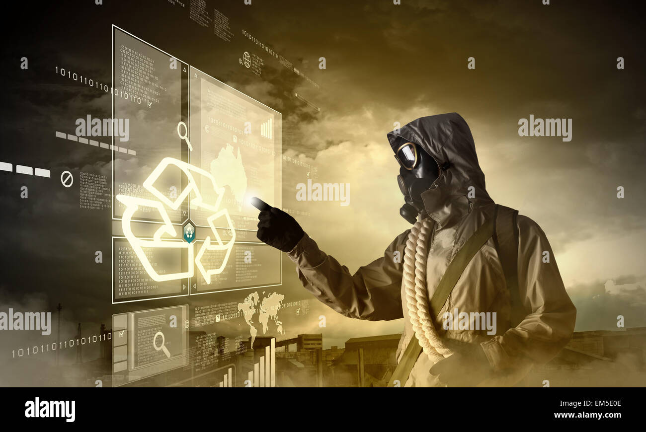 Stalker touching sign Stock Photo - Alamy