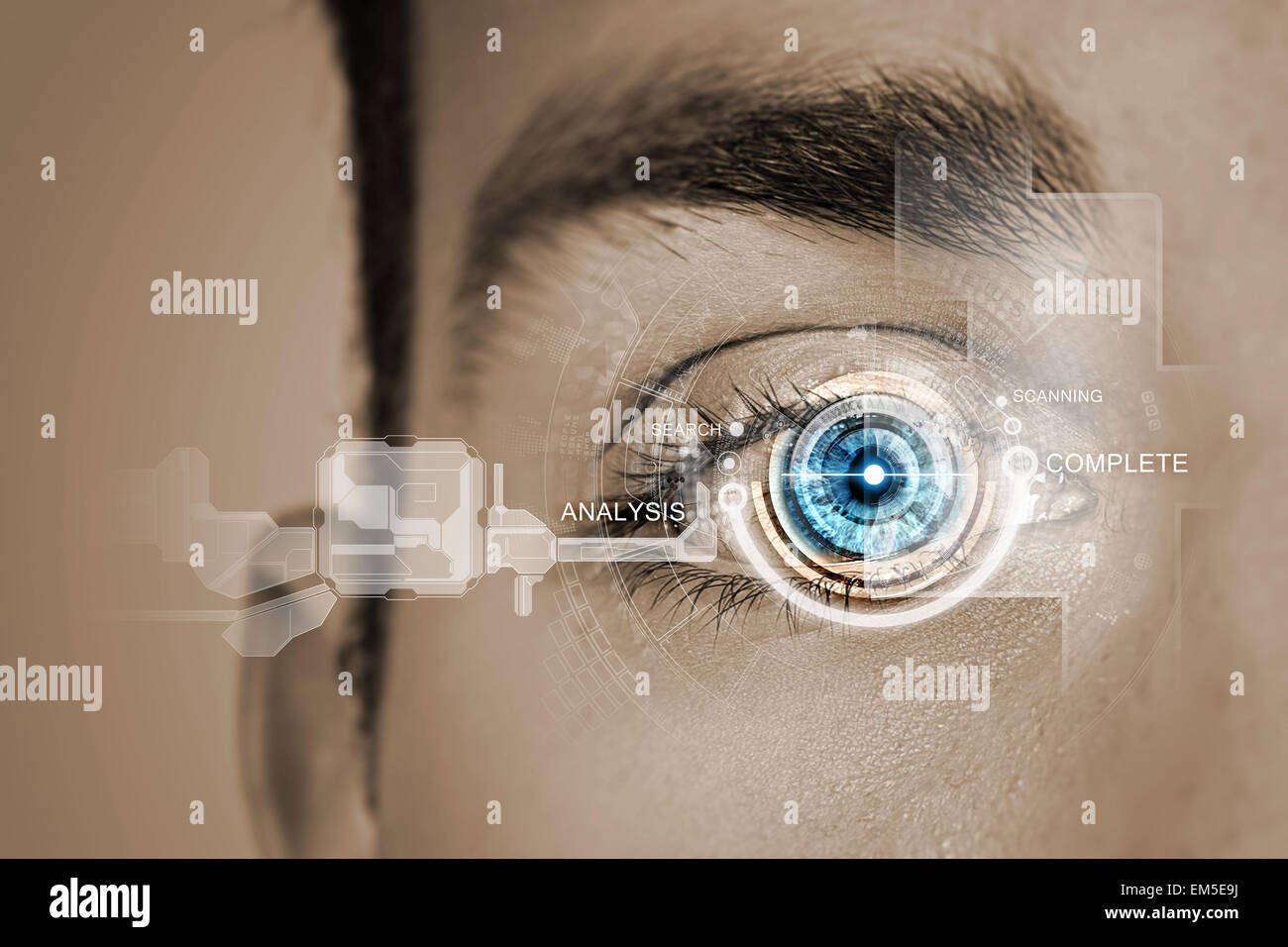 Identification of eye Stock Photo - Alamy