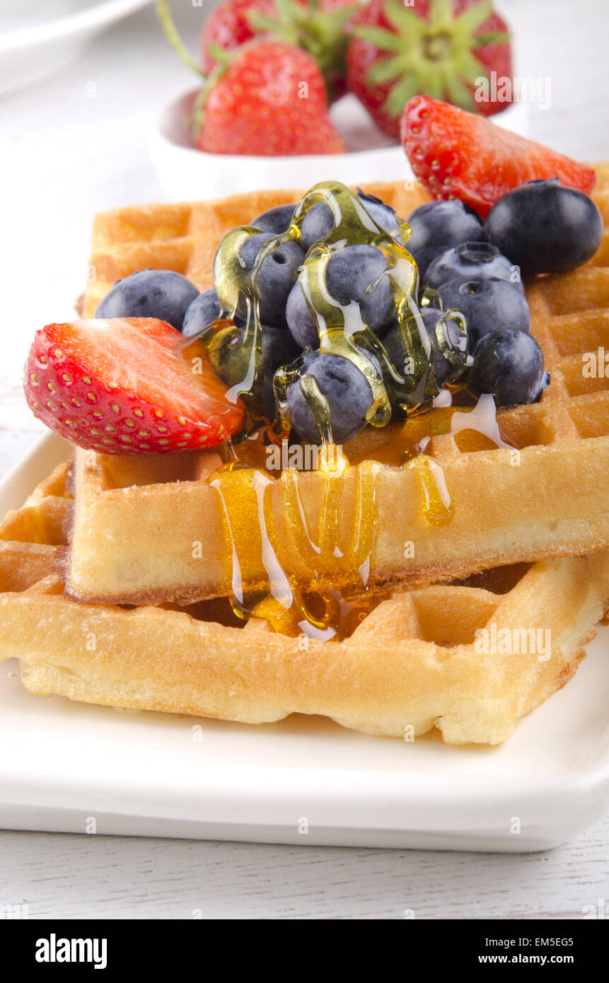 Fruity waffle hi-res stock photography and images - Alamy