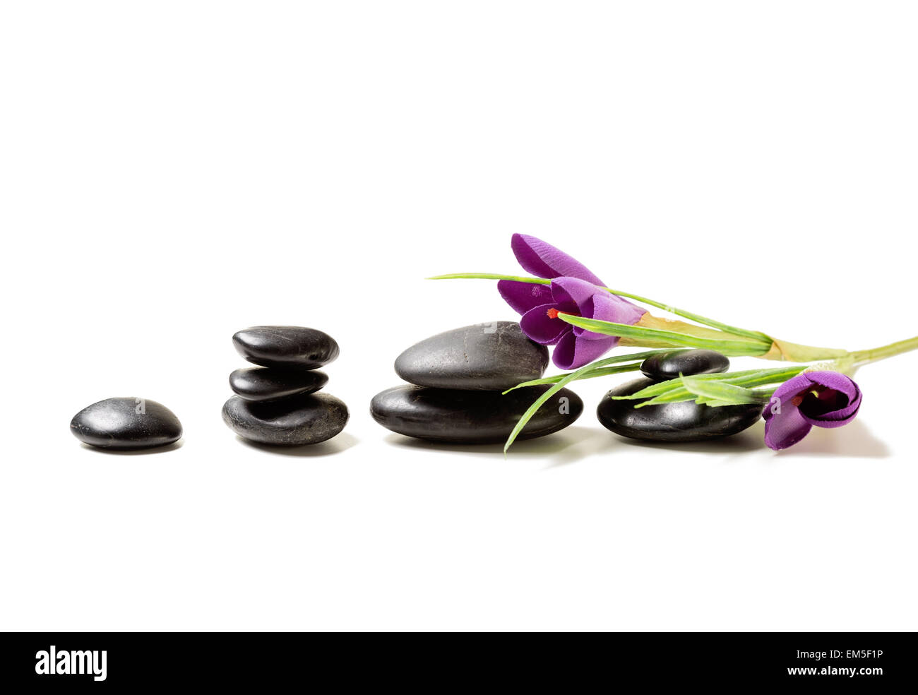 Hot stone massage on Cut Out Stock Images & Pictures - Alamy