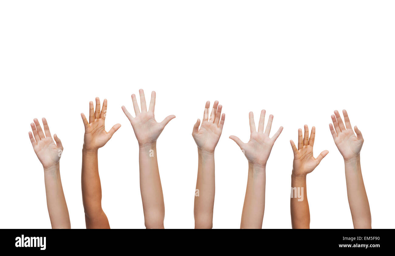 Waving hands hi-res stock photography and images - Alamy